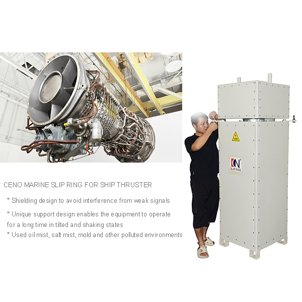 CENO marine carbon brush slip ring for ship thruster