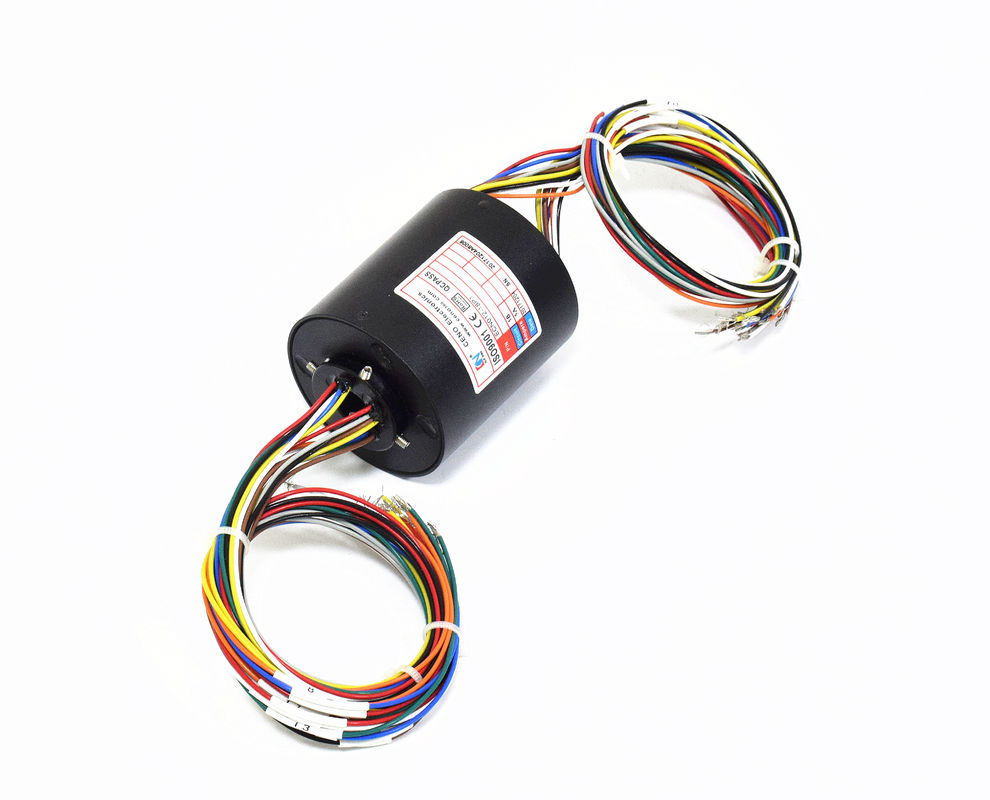 18 Circuit Through Hole Slip Ring , 12.7mm Mini Slip Ring For Radar Antenna