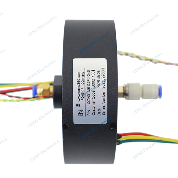 Integrate Electric Power Signal Slip Ring with 1 channel Pneumatic ...