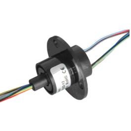 Pedestal Cctv Slip Ring , Camera Slip Ring 28# Silver Plated Copper ...