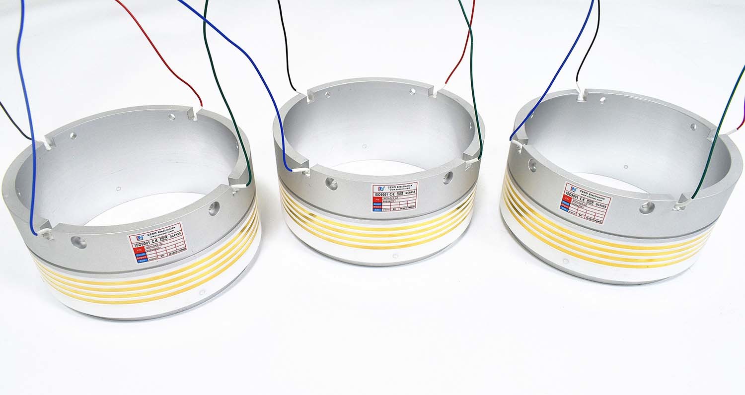 Smoothy Rotating 4 Wire Slip Ring 0 - 300 Rpm Rotation Speed 4 * 5 A